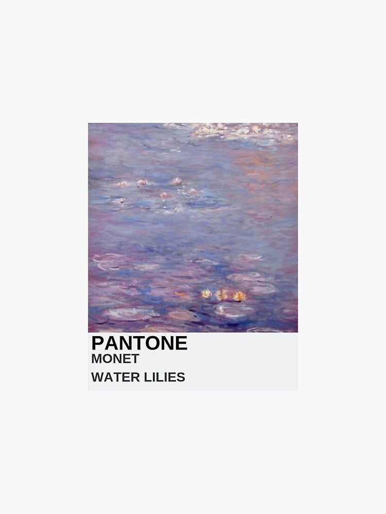 "monet pantone water lilies" Sticker by kirishima-t | Redbubble