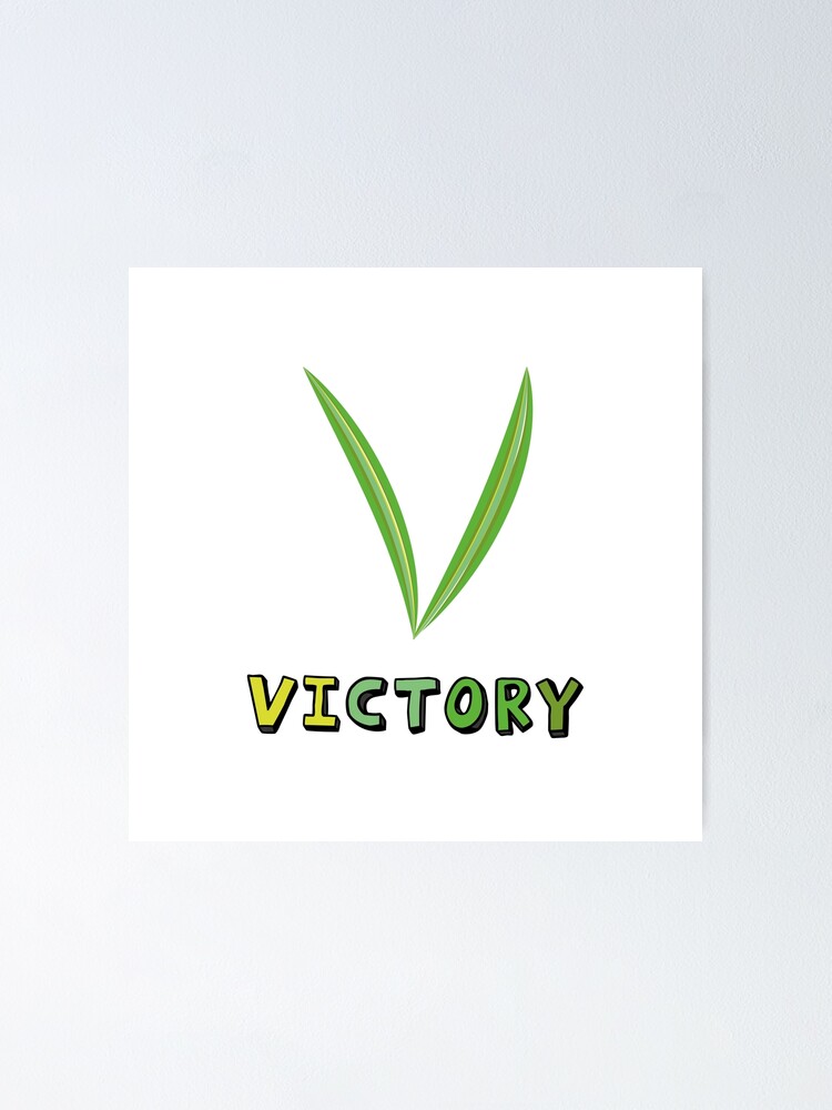 "Victory Leaves illust design" Poster for Sale by CocoSerre | Redbubble