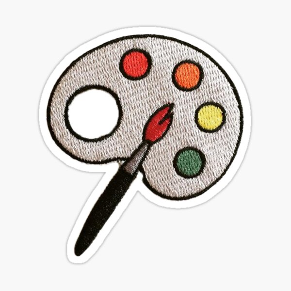 "Painter Color Palette Sticker" Sticker for Sale by designolo | Redbubble