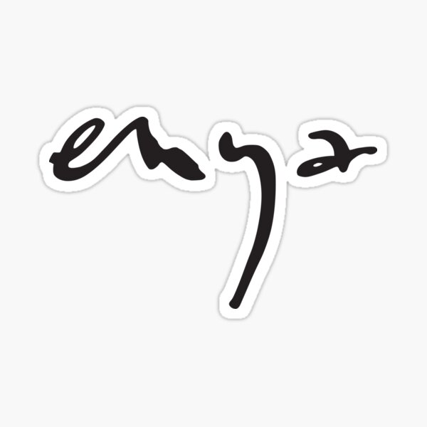 "Enya" Sticker for Sale by JRMacarther | Redbubble