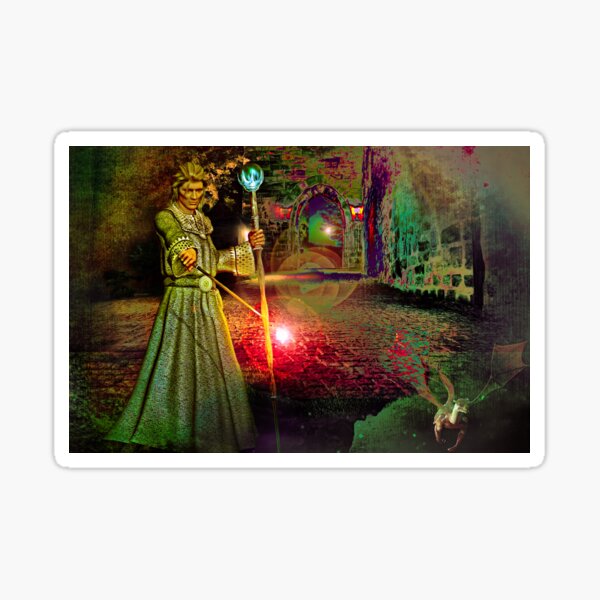 "the MYSTIQUE of MERLIN" Sticker for Sale by shadowlea | Redbubble