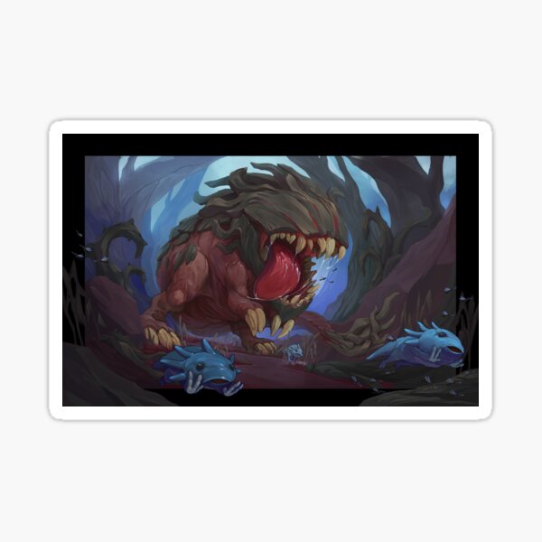 "Beast of the Mire" Sticker by ChrisGardula | Redbubble