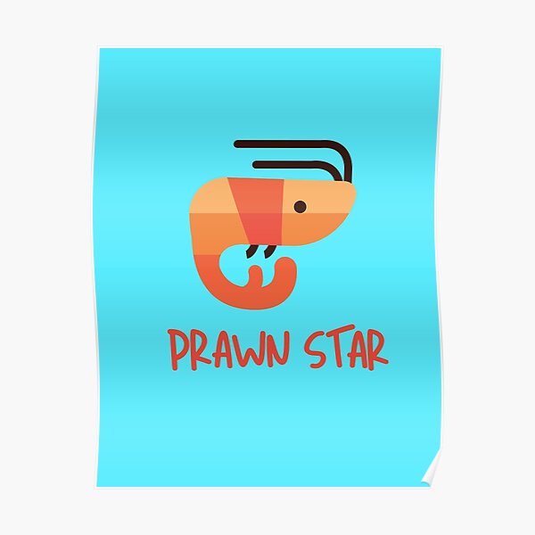 Póster «Prawn Star, juego de palabras con la estrella del porno» de ...