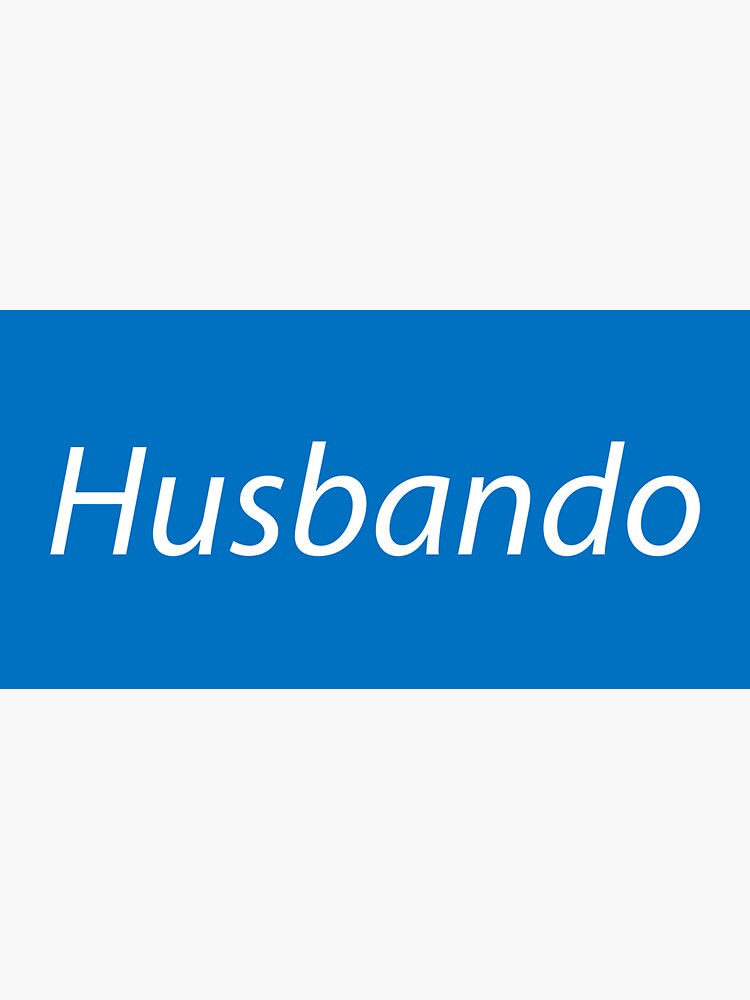 "Husbando" Sticker for Sale by AmazingKBiRD | Redbubble