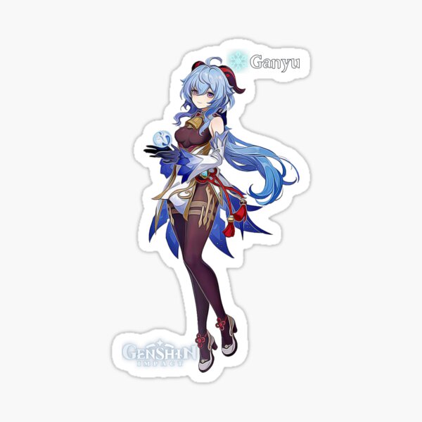 "Genshin Impact - Ganyu" Sticker for Sale by zoraxlove | Redbubble