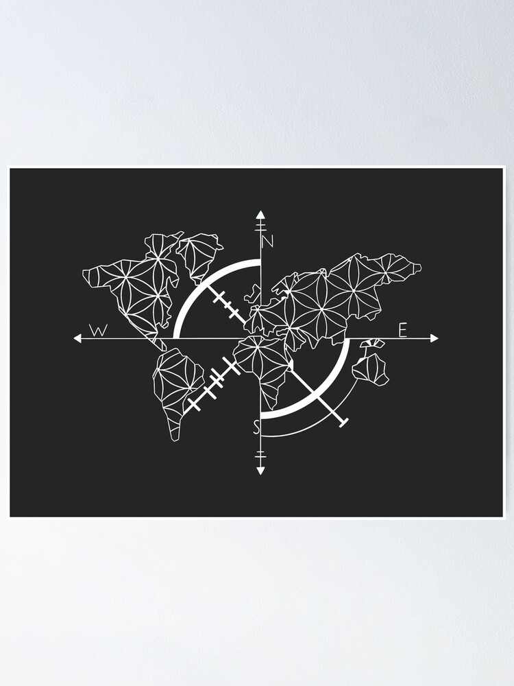 "Graphic World Map Design" Poster by GraphicsByAmbre | Redbubble