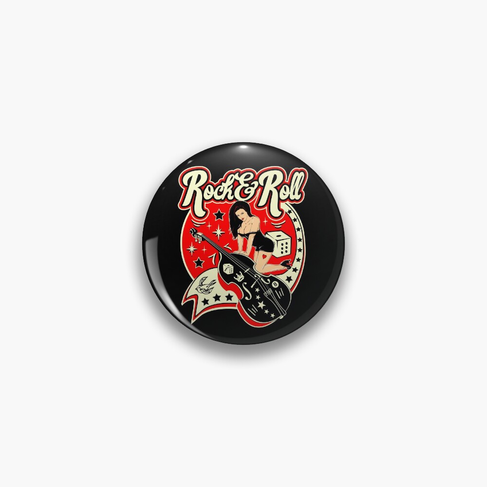 "Rockabilly Pin Up Girl Vintage Rockers Retro Rock and Roll" Pin by ...