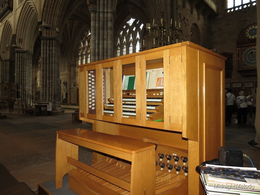 "The Grand Organ Console, Exeter Cathedral" by MidnightMelody | Redbubble