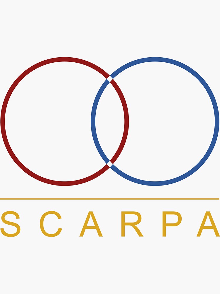 "Scarpa Logo" Sticker by StrangeReflect | Redbubble