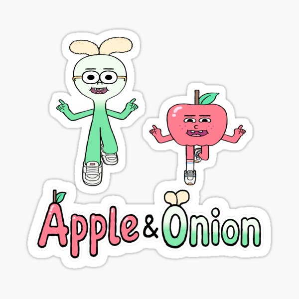"Apple And Onion " Sticker by Deni2000 | Redbubble
