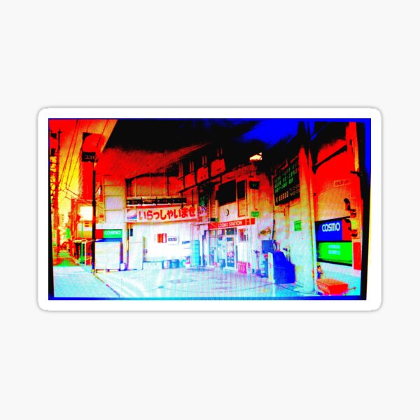 "Tokyo Cosmo Station - Warm" Sticker for Sale by APPLEBEEZE | Redbubble