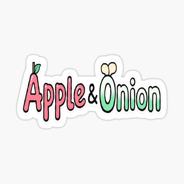 "Apple And Onion " Sticker by Deni2000 | Redbubble