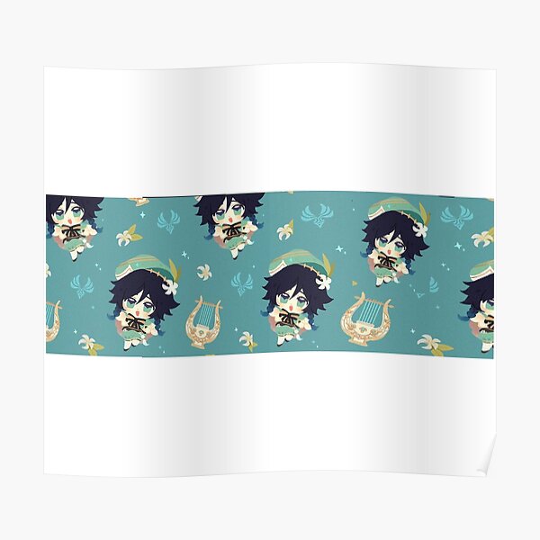 "Venti mask- Genshin" Poster by Animedono | Redbubble