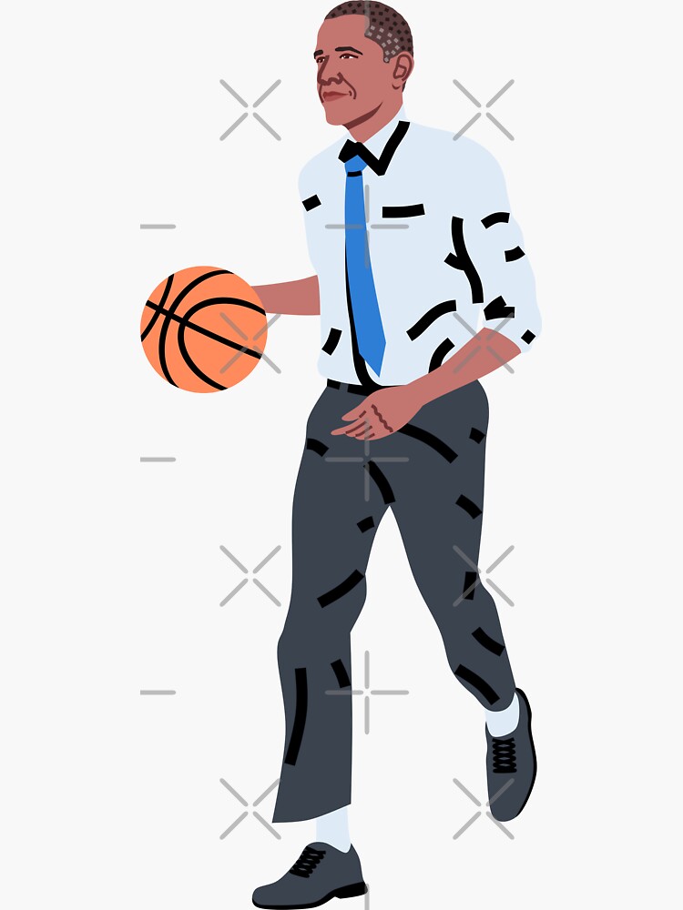 "Balling Barack" Sticker for Sale by EladShagrir | Redbubble