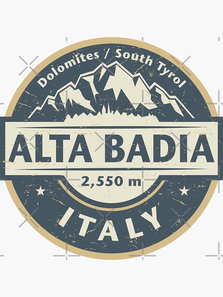 "Alta Badia, Italy" Sticker for Sale by studio838 | Redbubble