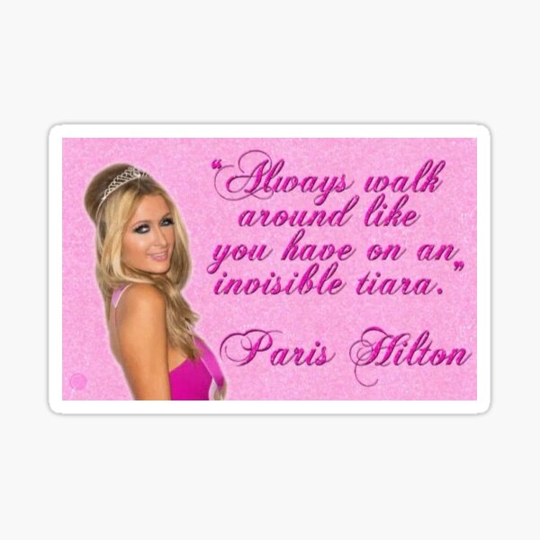 "Paris Hilton " Sticker for Sale by Maddymovie1 | Redbubble