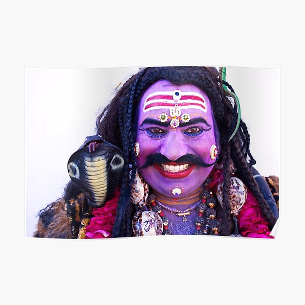 "Indian man in get up of Lord Shiva, Moustache Competition at Pushkar ...