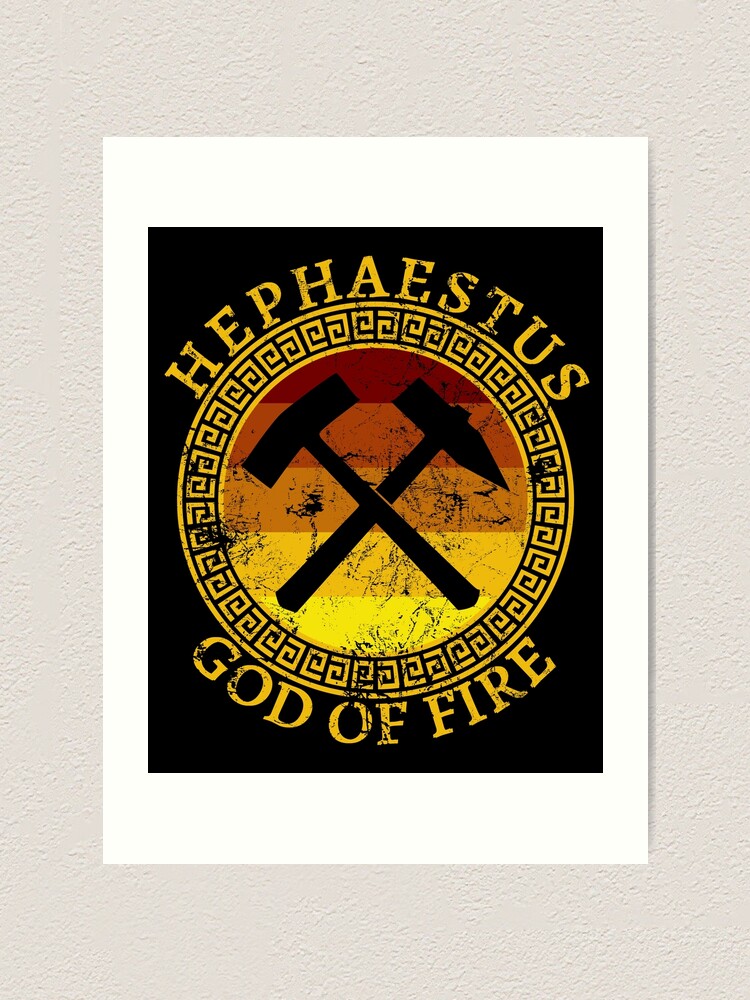 "Hephaestus Greek God Of Fire, Smithing And Crafting" Art Print for ...