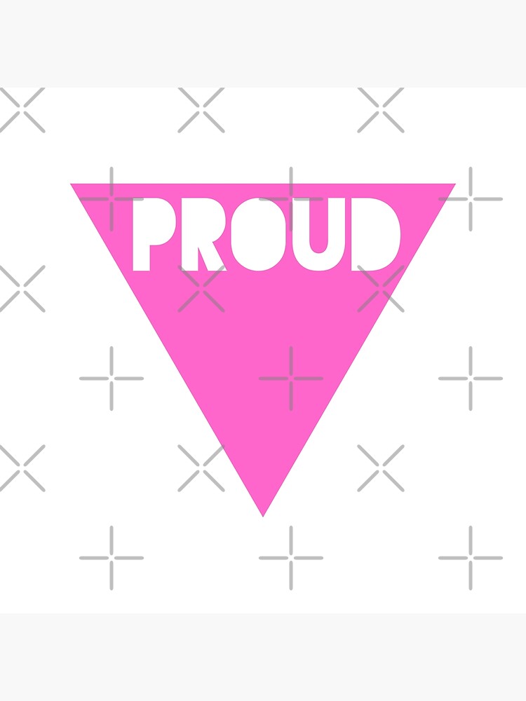 "Proud Pink Triangle" Poster for Sale by bowlol | Redbubble