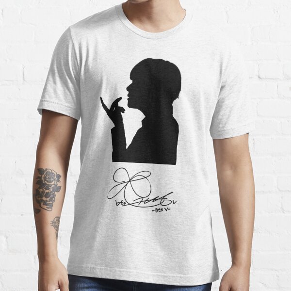 "bts v and his special sign" T-shirt for Sale by Ahlam2000 | Redbubble ...