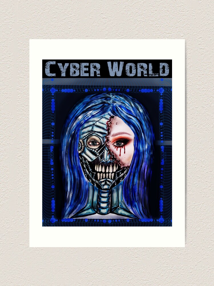 "Cyber World-Cybergoth t-shirt design, cyberpunk hoody, futuristic ...