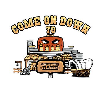 "Come on Down to the Butter Barn" Graphic T-Shirt Dress for Sale by ...