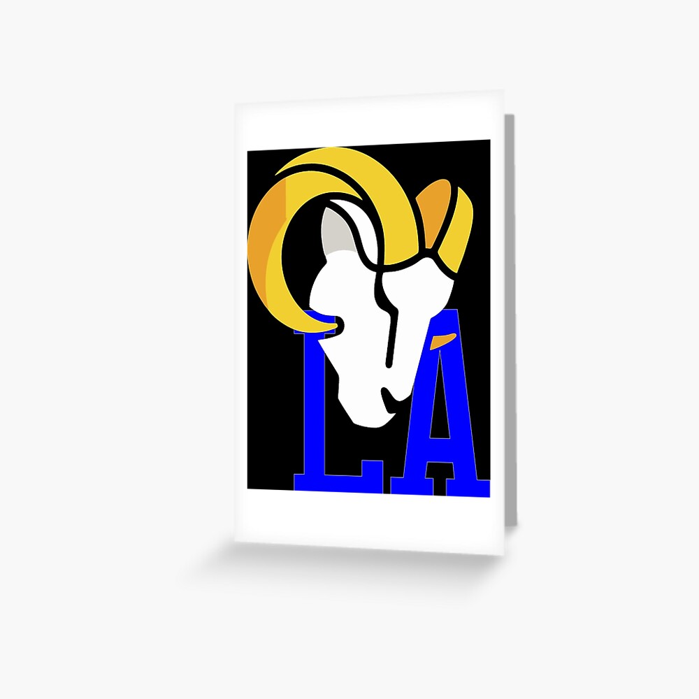 "LOS ANGELES RAMS FOOTBALL NEW LOGO" Greeting Card by Dedrickdefas ...