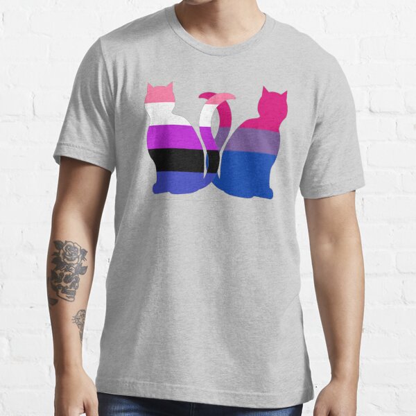 "Genderfluid Bi Pride Cats" T-shirt for Sale by shaneisadragon ...