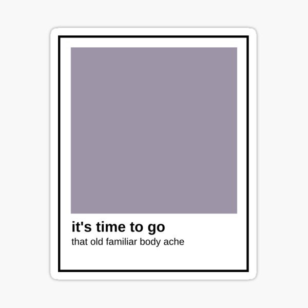 "it's time to go pantone" Sticker for Sale by crownyart | Redbubble