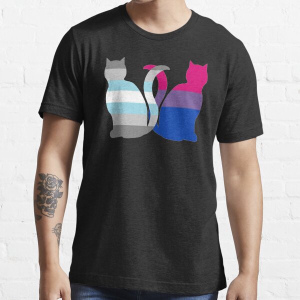 "Bi Demiboy Pride Cats" T-shirt for Sale by shaneisadragon | Redbubble ...