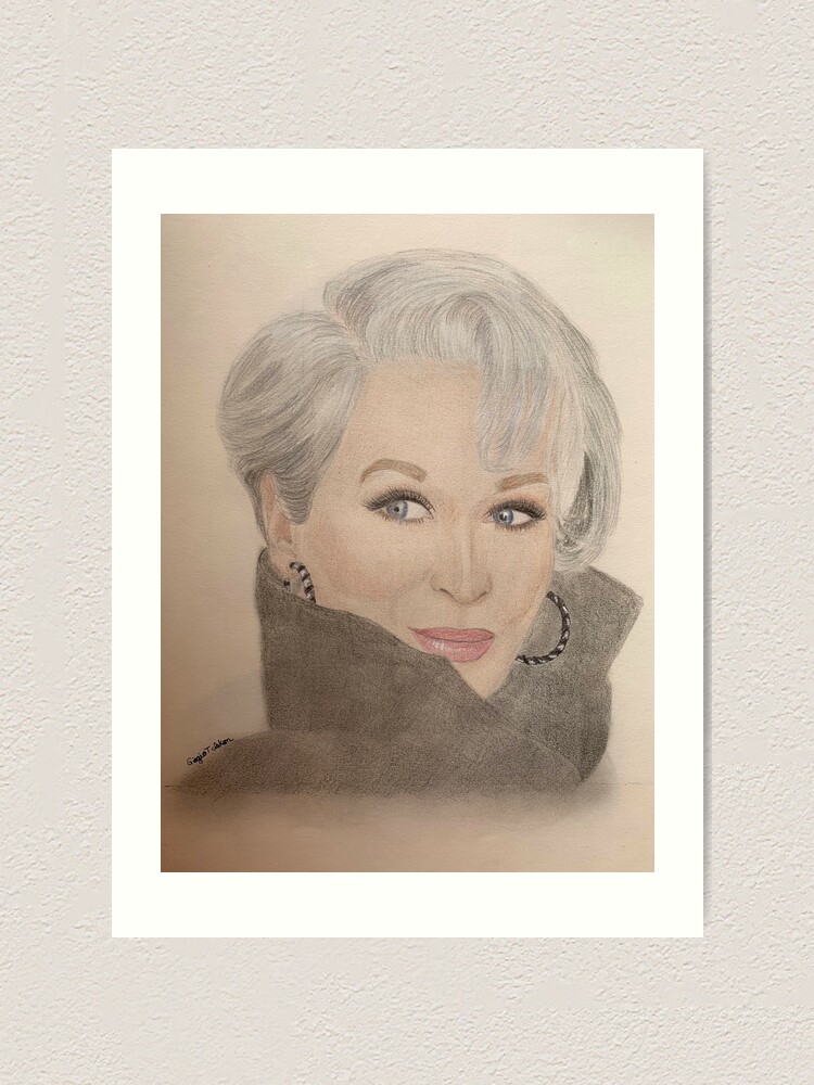 "Meryl Streep drawing" Art Print for Sale by ParrillaMader | Redbubble