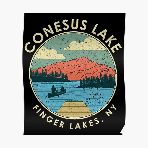"Finger Lakes NY New York Conesus Lake product" Poster for Sale by ...