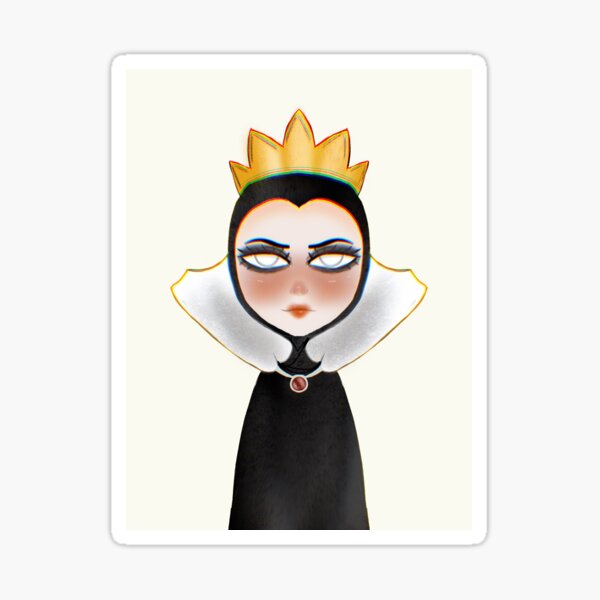 "Evil Queen" Sticker for Sale by Yourcruciatus | Redbubble