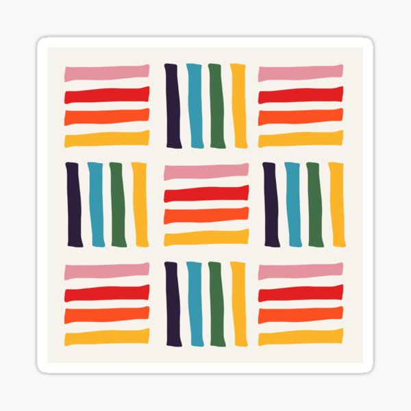 "colors patterns" Sticker for Sale by guaxinim | Redbubble