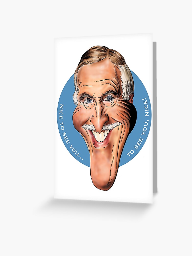"Bruce Forsyth cartoon" Greeting Card for Sale by Richard Farrell ...