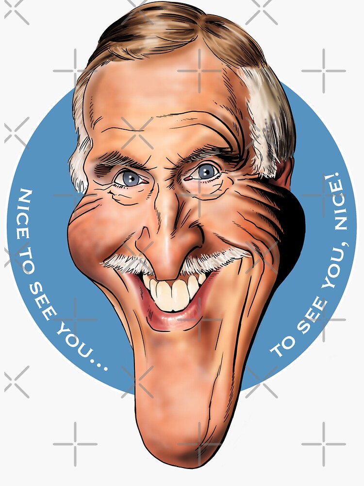 "Bruce Forsyth cartoon" Sticker for Sale by RichardFarrell | Redbubble