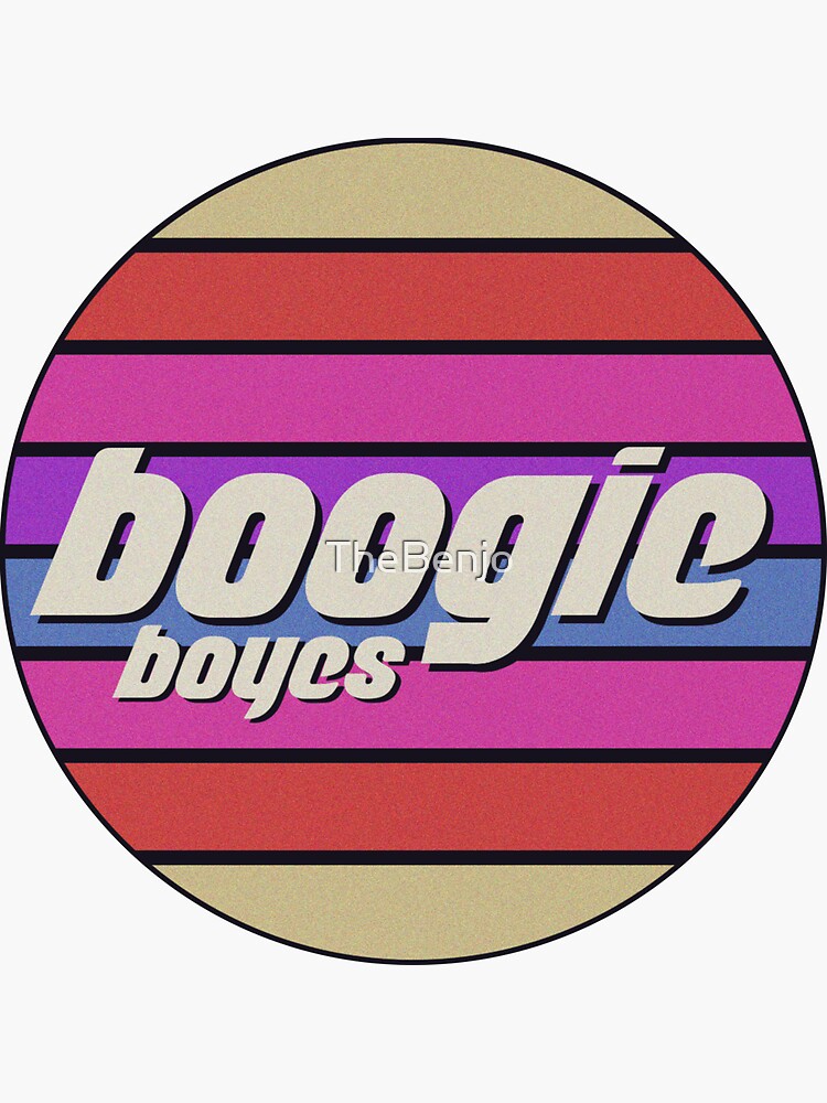 "Boogie Boyes - Classic Logo" Sticker for Sale by TheBenjo | Redbubble
