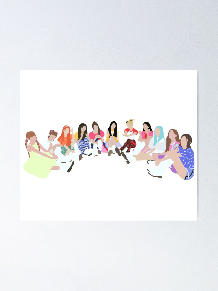"Loona Why Not Silhouette" Poster by ikramabukar | Redbubble