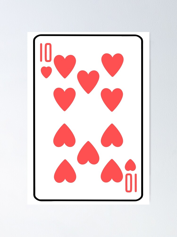 "Ten of Hearts - Alice in Borderland " Poster by ArtographyGT | Redbubble