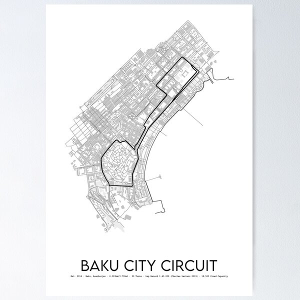 "Baku City Circuit - Azerbaijan Grand Prix Motor Racing Track Design ...