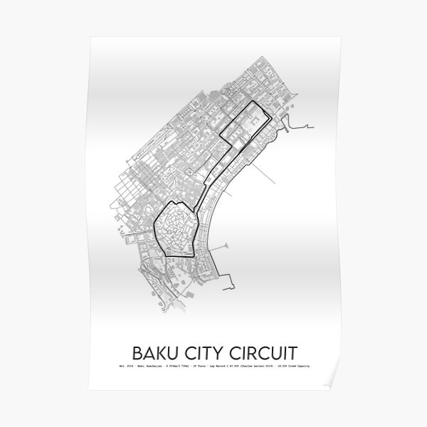 "Baku City Circuit - Azerbaijan Grand Prix Motor Racing Track Design ...