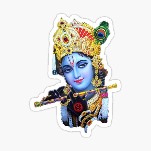 "Jai Shree Krishna" Sticker for Sale by RajoshN | Redbubble