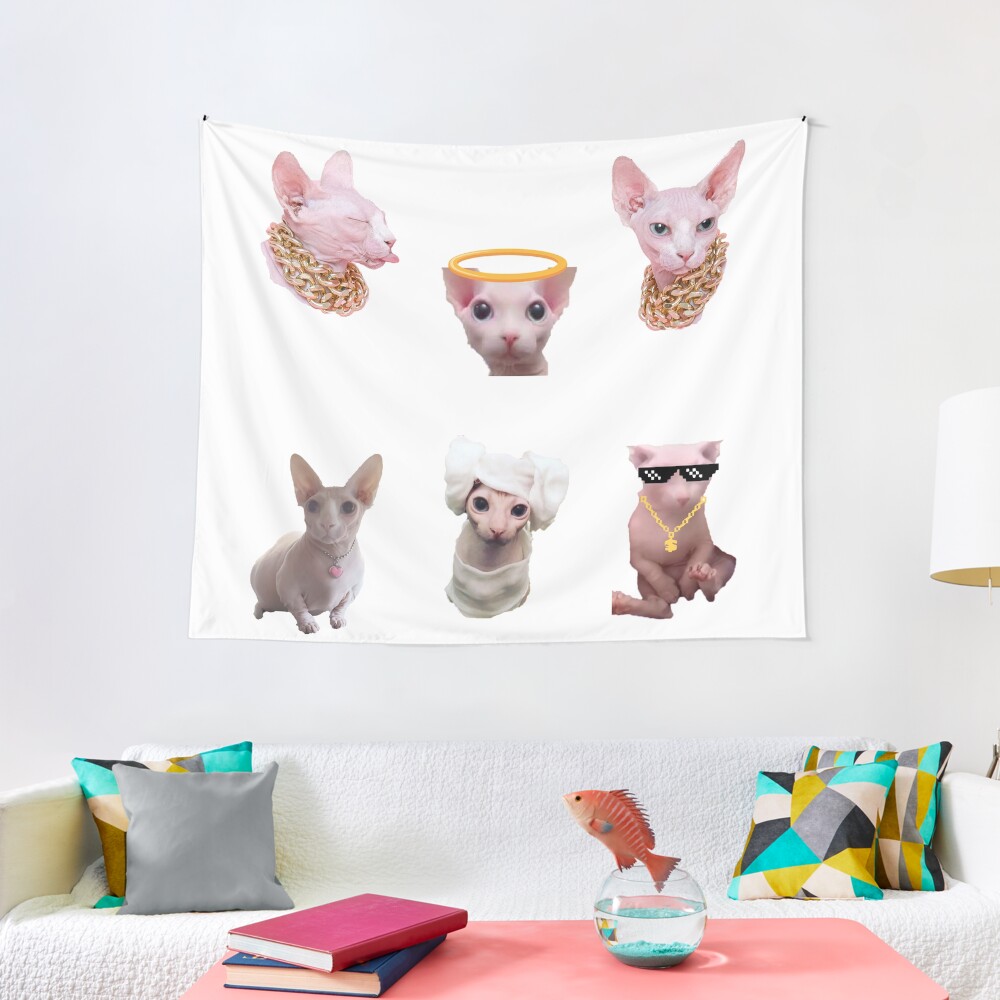 "bingus cat sticker pack of 6" Tapestry for Sale by Ashi17 | Redbubble