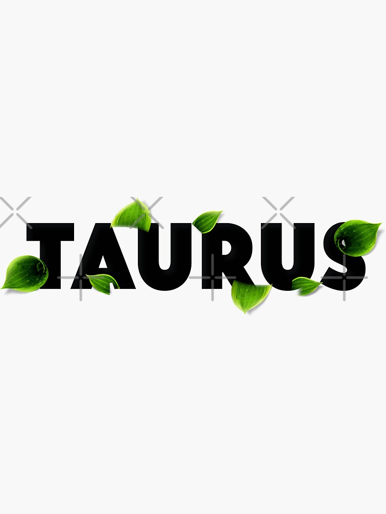 "Nature Taurus Zodiac Sign" Sticker for Sale by cefanie | Redbubble