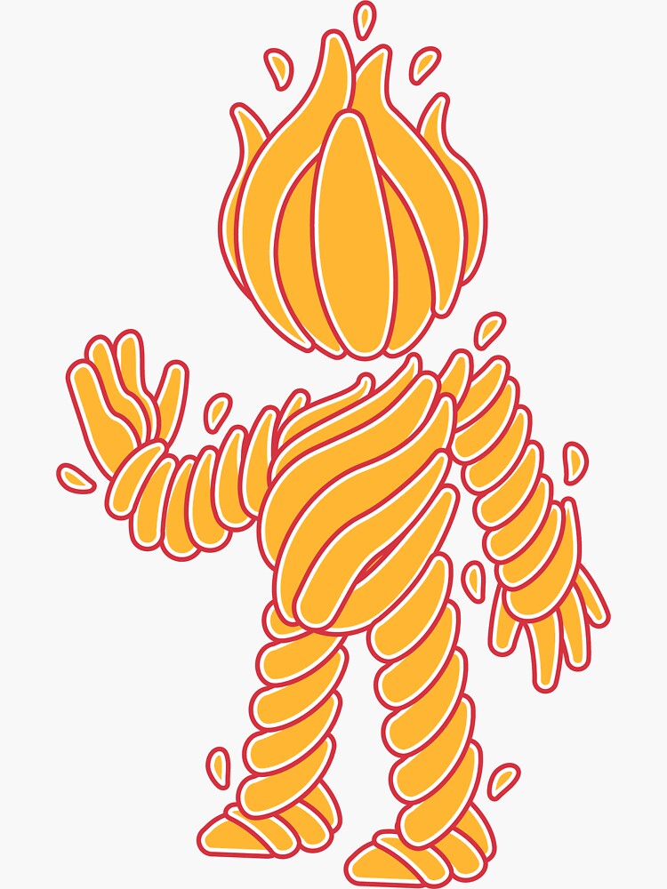 "Burning Man" Sticker for Sale by hkaube | Redbubble