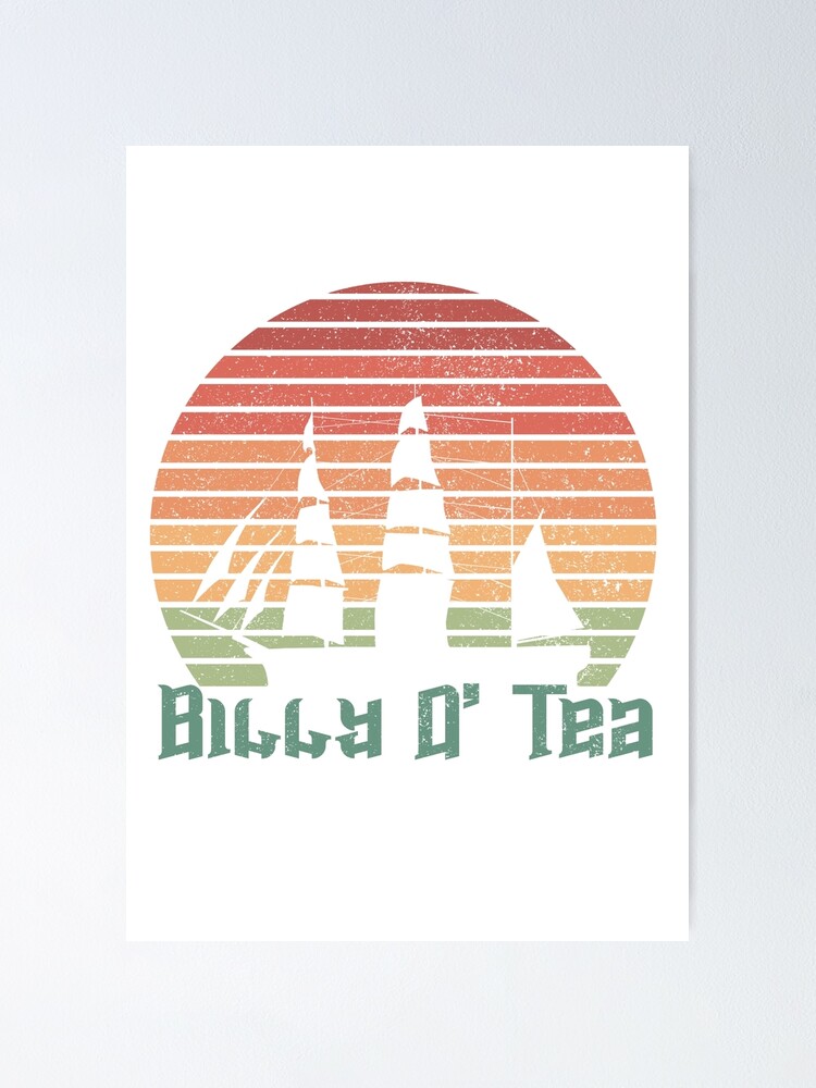 "Billy O’ Tea Typography Ship The Wellerman Sugar Tea Rum Vintage ...