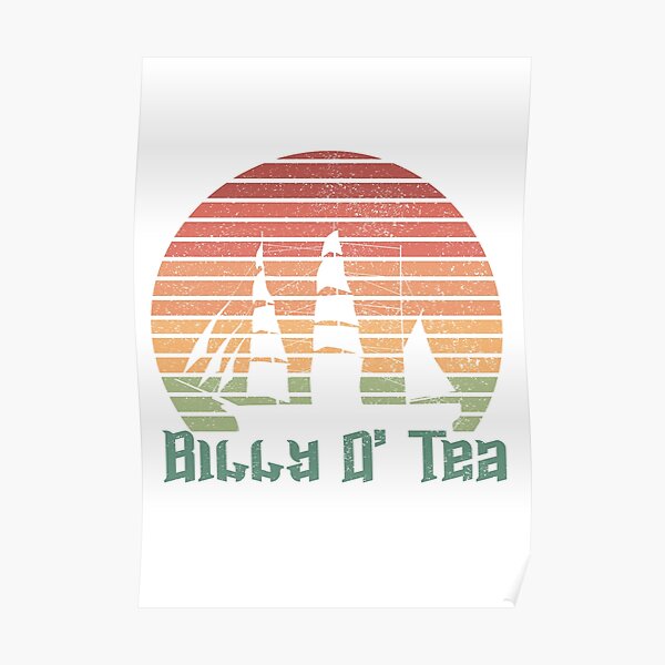 "Billy O’ Tea Typography Ship The Wellerman Sugar Tea Rum Vintage ...