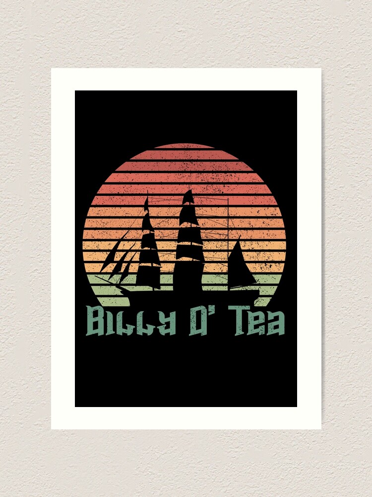 "Billy O’ Tea Typography Ship The Wellerman Sugar Tea Rum Vintage ...