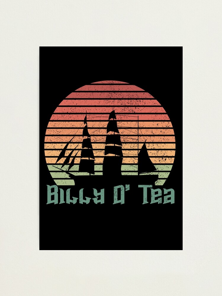 "Billy O’ Tea Typography Ship The Wellerman Sugar Tea Rum Vintage ...