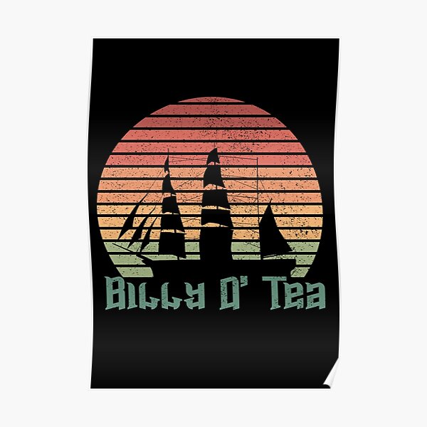 "Billy O’ Tea Typography Ship The Wellerman Sugar Tea Rum Vintage ...